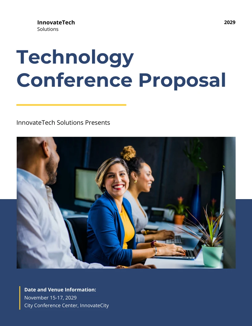 Technology Conference Proposal Template - Venngage