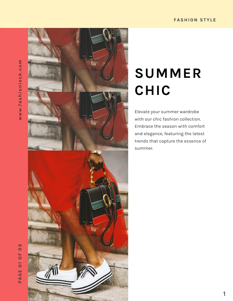 Chic Fashion Collection Catalog Template - Venngage