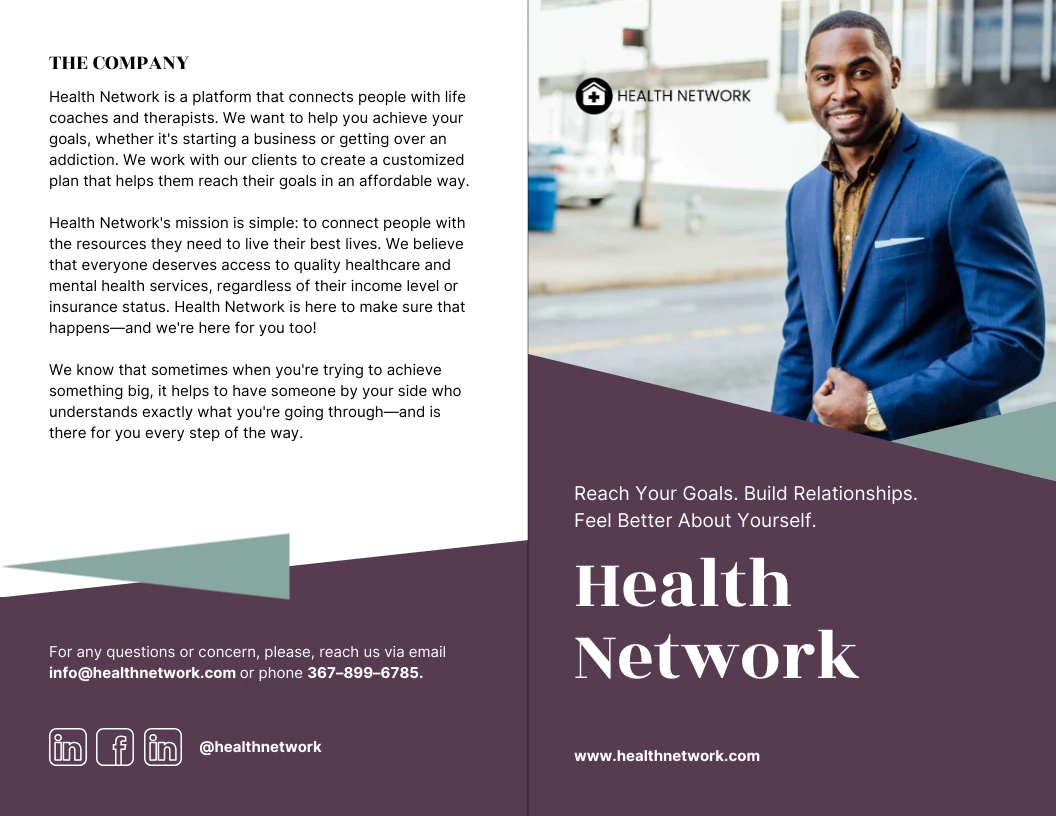 Business Handout Brochure Template - Venngage