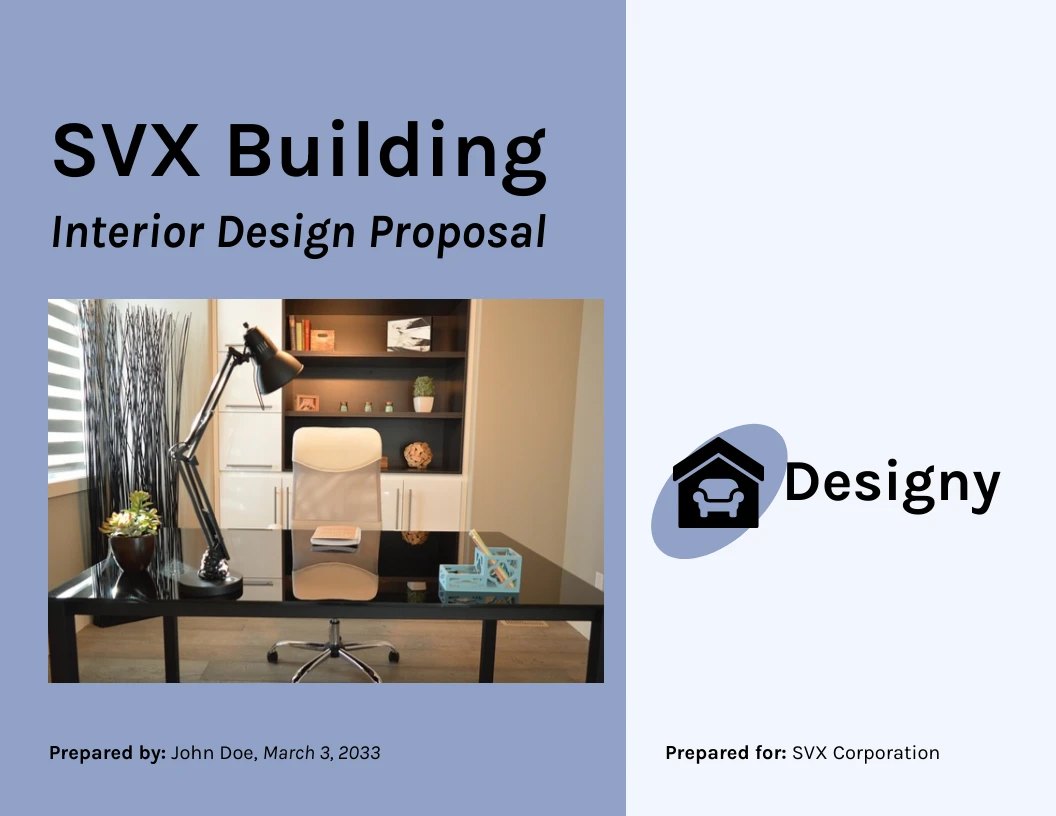 Interior Design Proposal Sample - Venngage