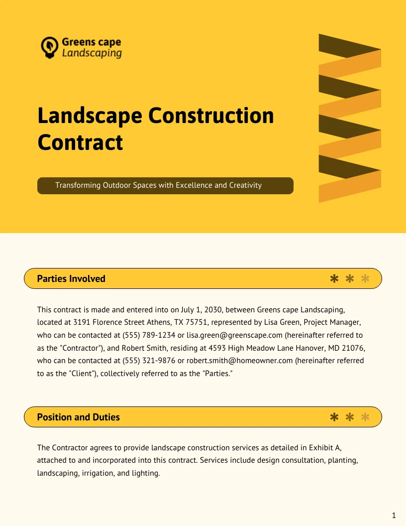 Landscape Construction Contracts 5 Essentials For Homeowners