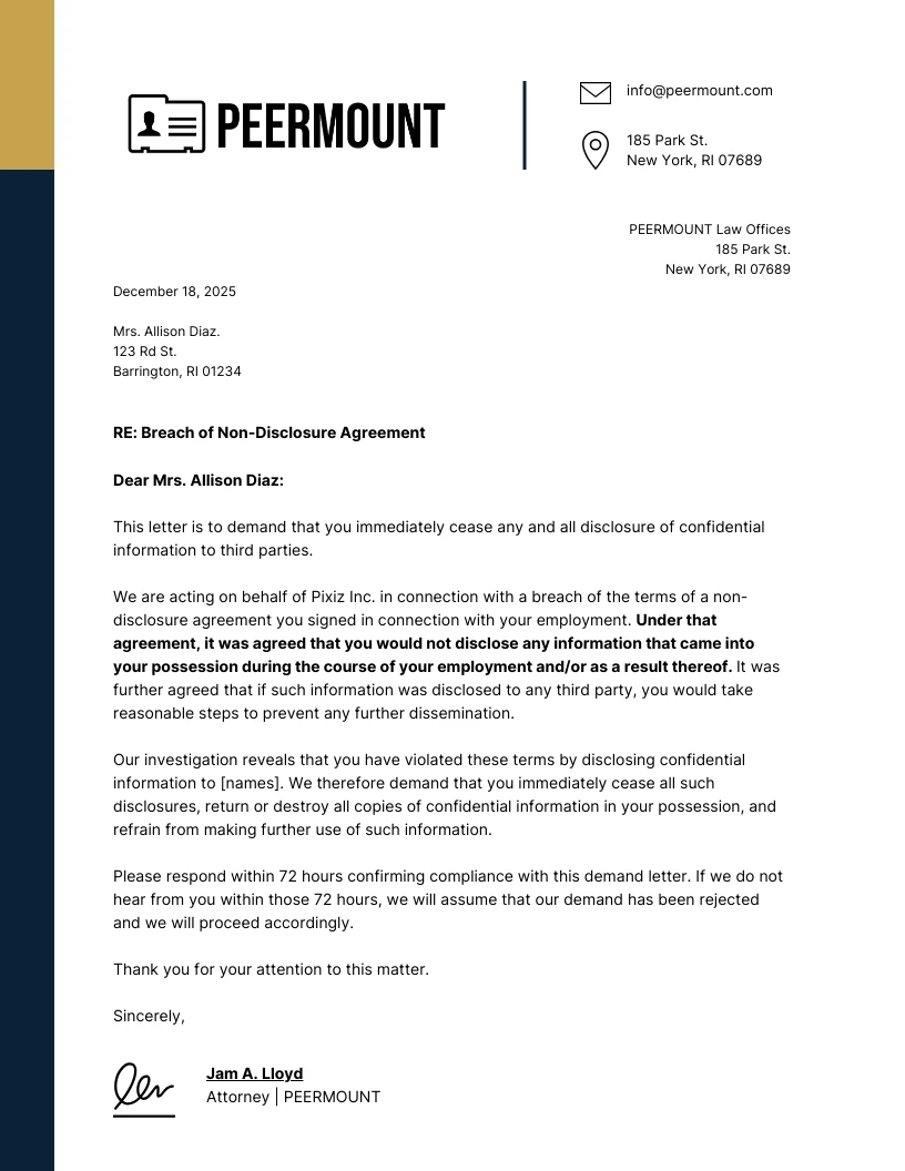 Official Letterhead - Venngage