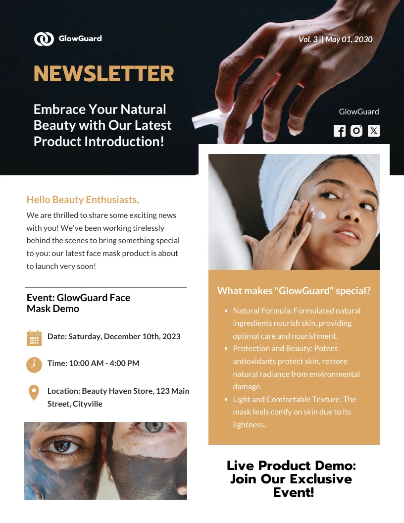 Product Demo Preview Newsletter Template - Venngage