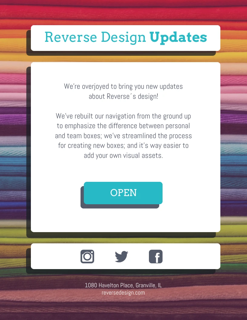 Gradient Rainbow Email Newsletter Template - Venngage