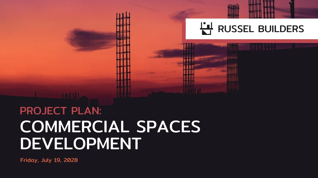 Sample Commercial Development Project Presentation Template - Venngage