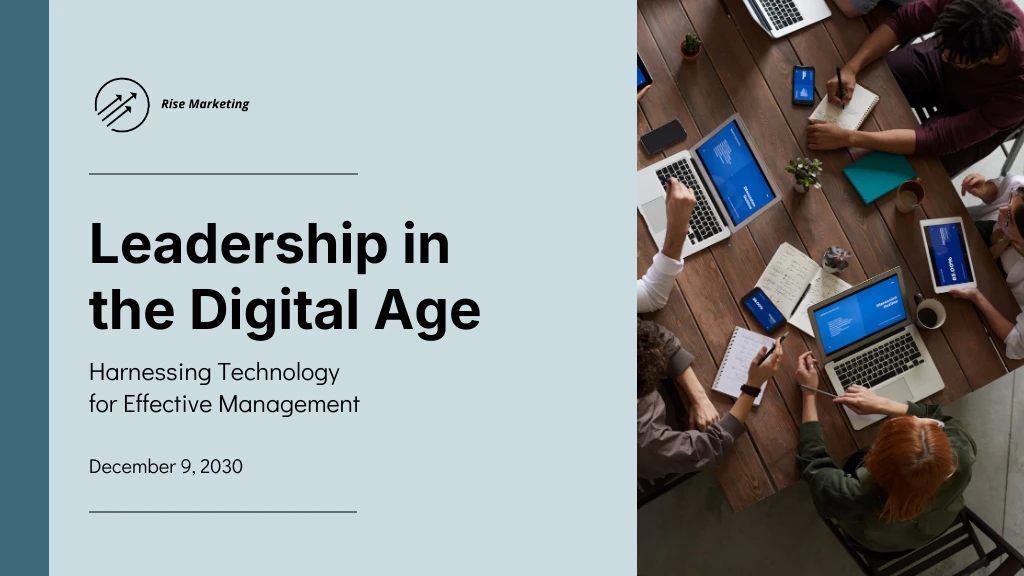 Pastel Blue Simple Leadership Presentation - Venngage