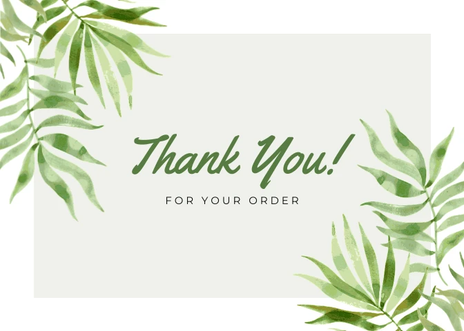 Light Green Modern Watercolor Business Thankyou Postcard - Venngage