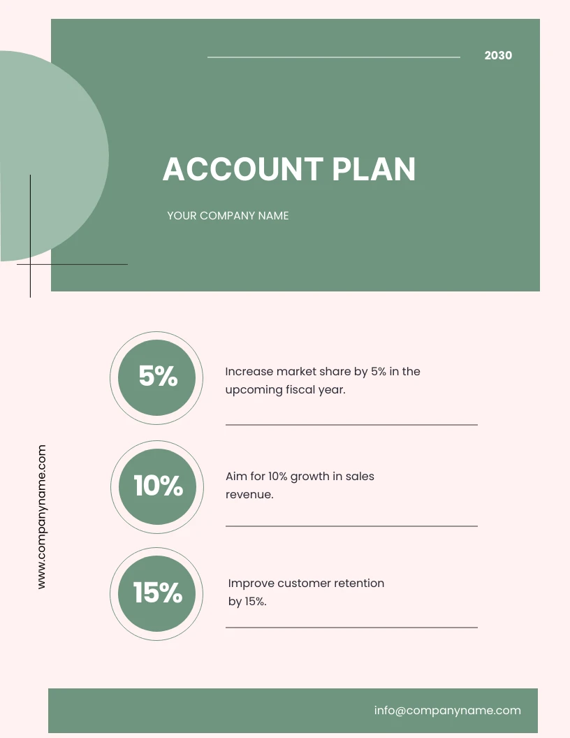 Account Plan Template - Venngage