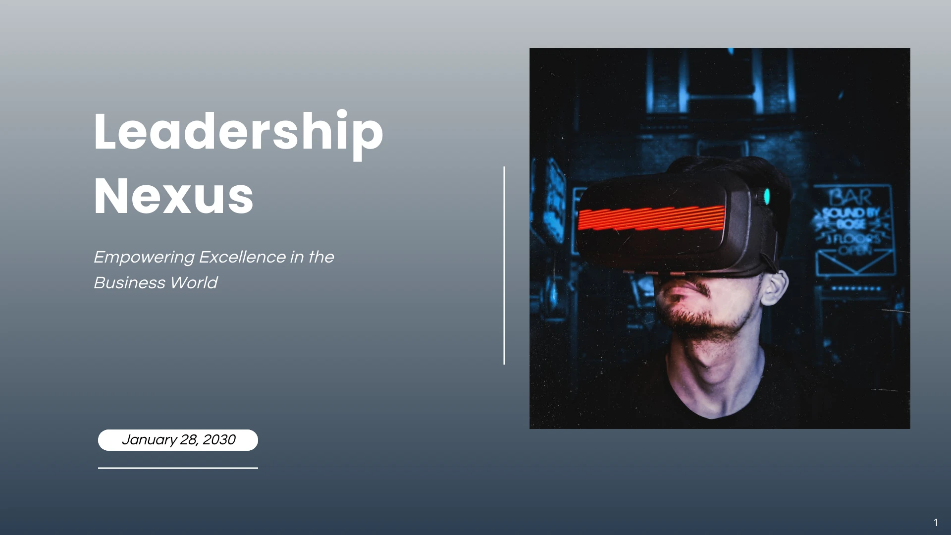 Technology Conference Presentation Template - Venngage