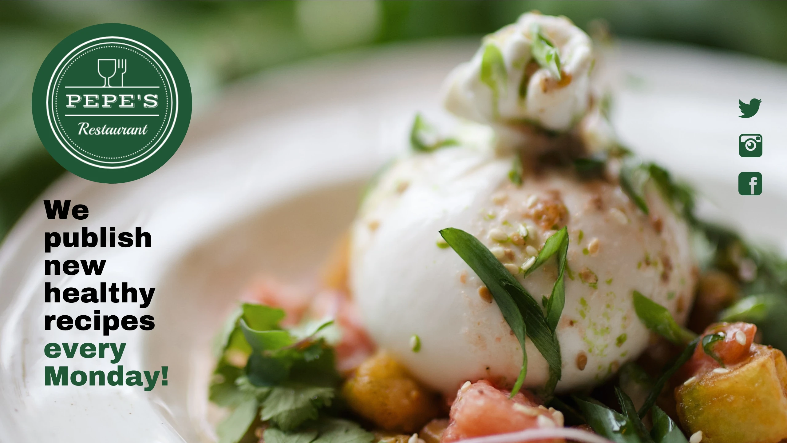 Green Foodie YouTube Banner - Venngage