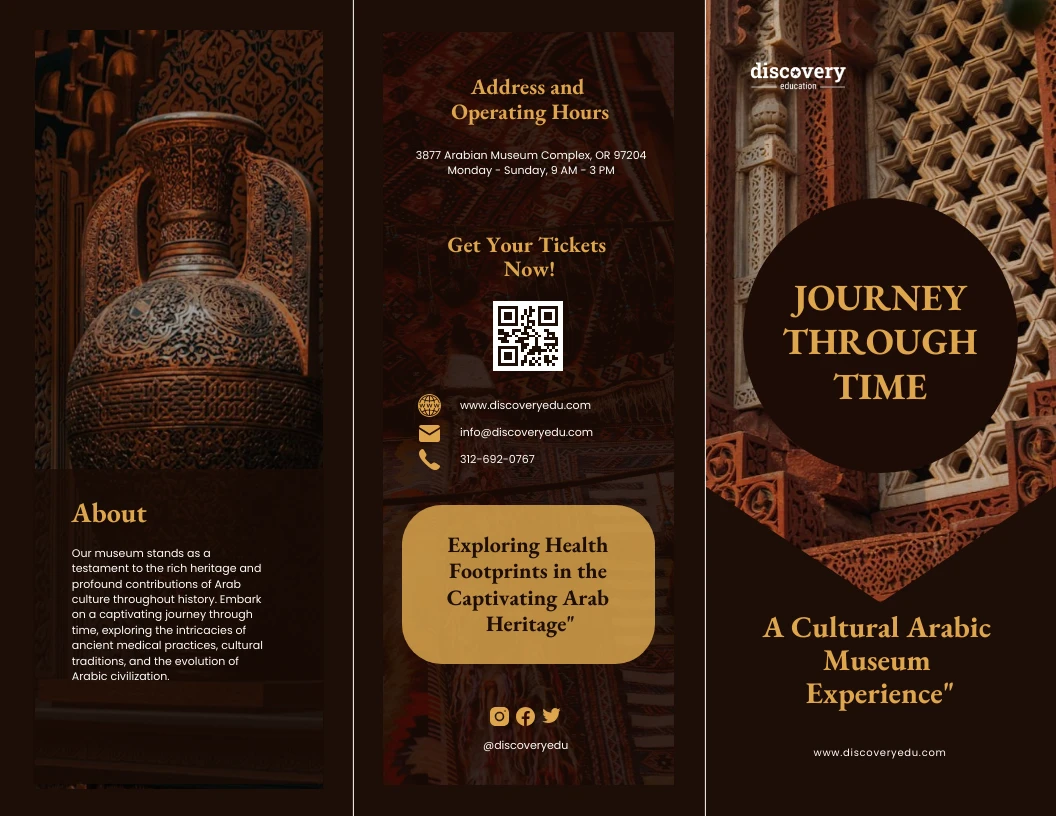 Cultural Museum Brochure Template - Venngage