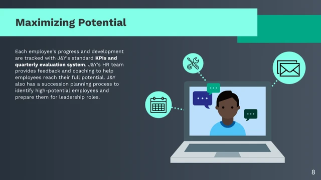 Estrategias de desarrollo del talento - Venngage