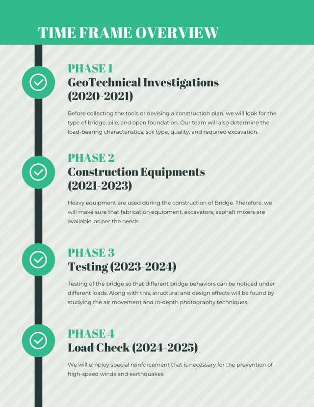 Green Stripes Project Plan - Venngage