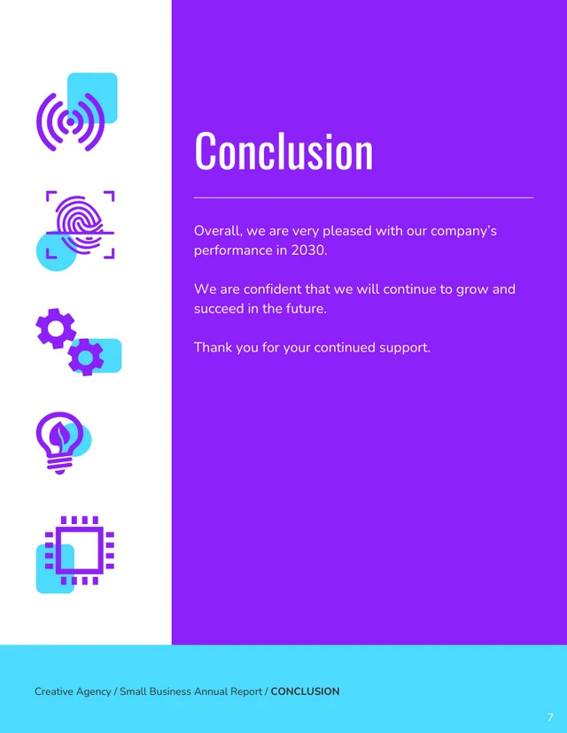 Small Business Annual Report Template - Venngage