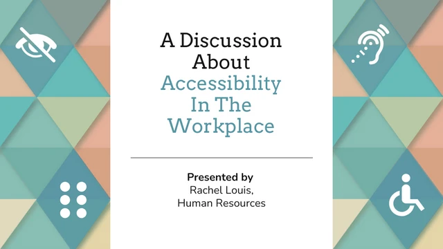 Accessibility In The Workplace - Venngage