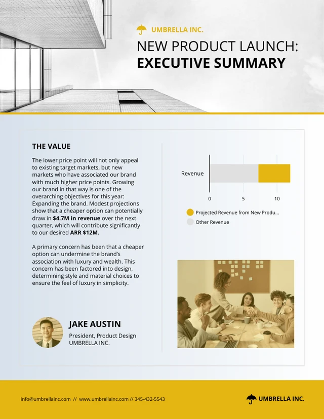 Proposal Executive Summary Example - Venngage