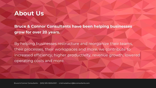 Abstract Business Consulting Presentation - Venngage