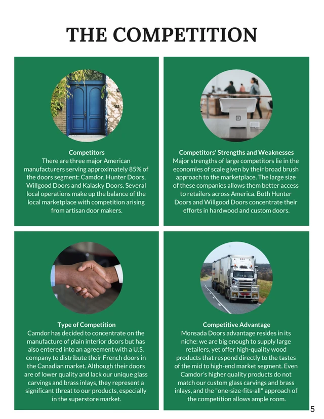 Green Simple Business Plan - Venngage