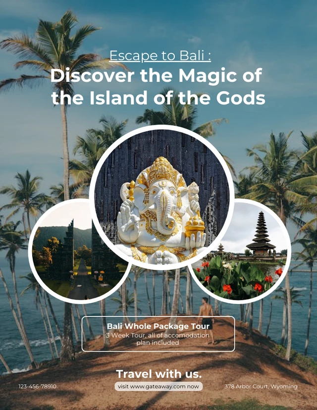Photo Background Travel Scheduled Poster - Venngage