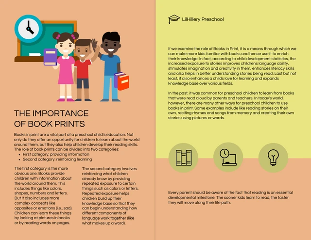 Modelo de folheto informativo - Venngage