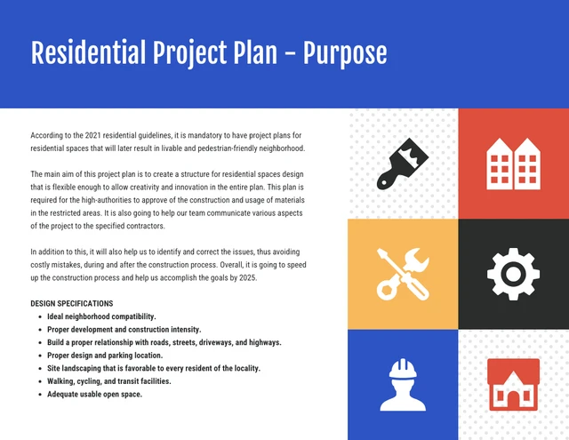 Plan del proyecto Colorful Grid - Venngage