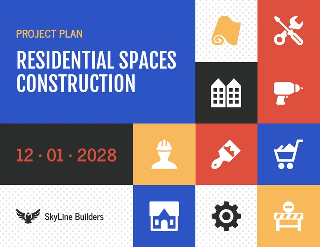 Colorful Grid Project Plan - Venngage