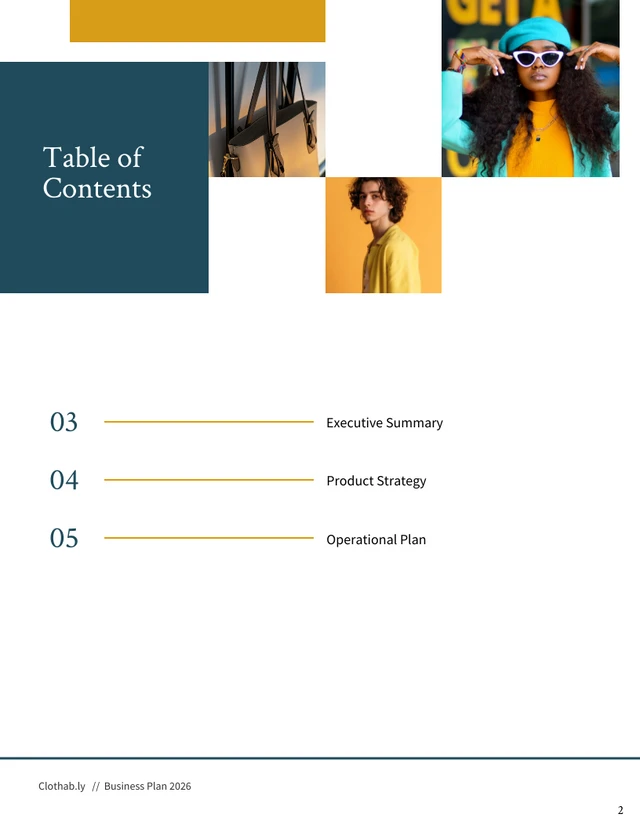 Clothing Business Plan Template Venngage