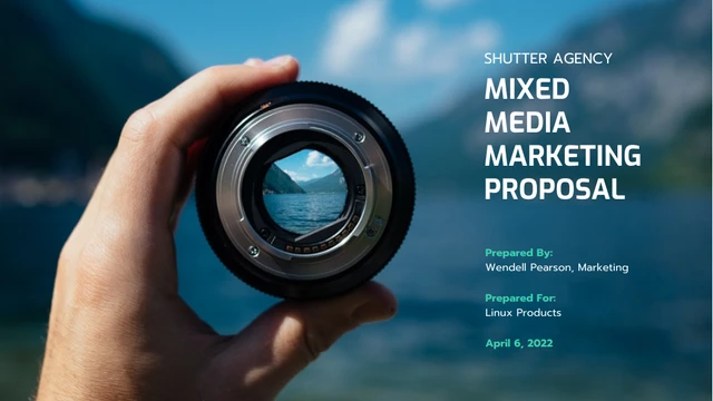 Mixed Media Marketing Presentation - Venngage