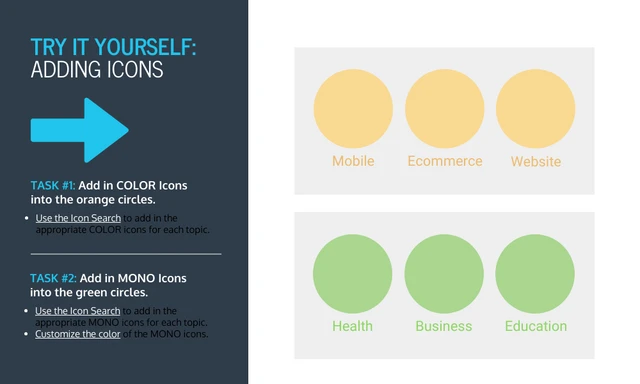 Ficha Iconos Ejercicio Tutorial - Venngage
