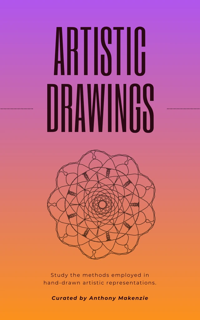 Gradient Simple Art Book Cover Venngage