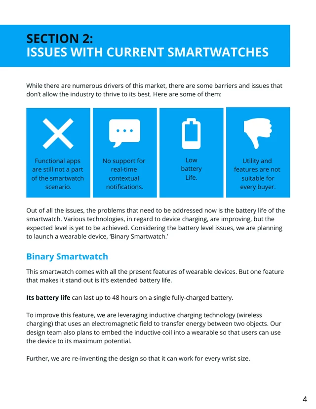 Blue Product Proposal - Venngage