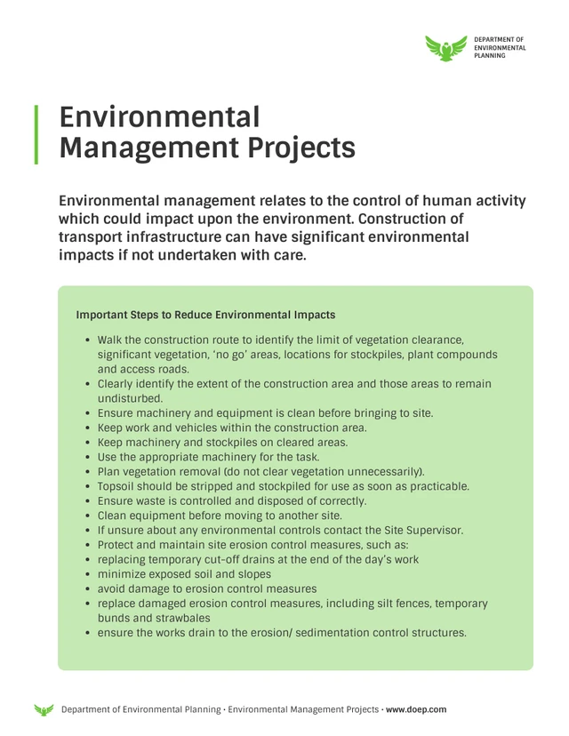 Environmental Awareness Workbook Course White Paper - Venngage