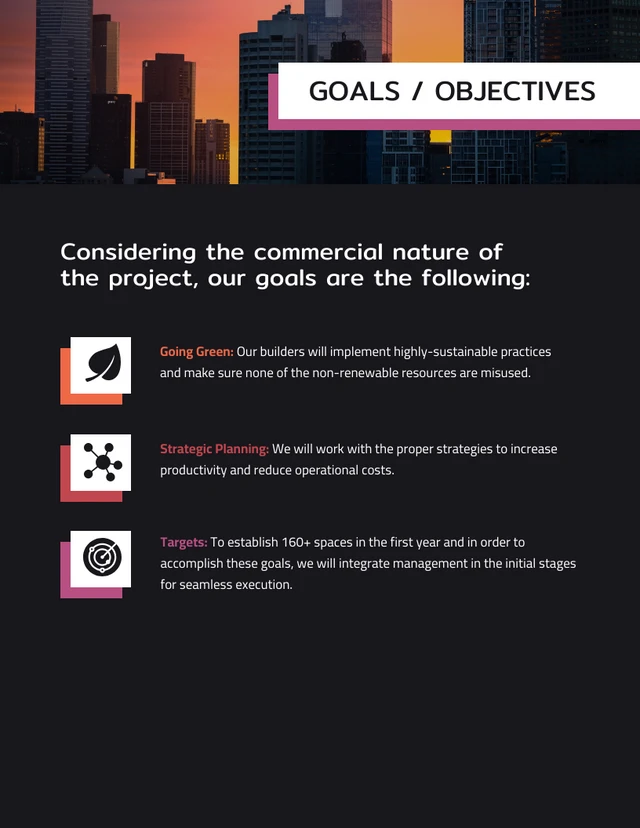 Commercial Development Project Plan - Venngage