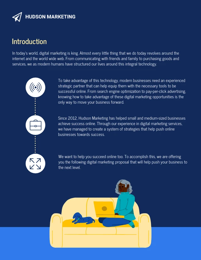 Digital Marketing Proposal Example - Venngage