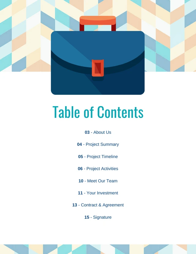 Abstract Business Consulting Proposal - Venngage