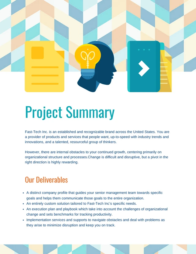 Abstract Business Consulting Proposal - Venngage