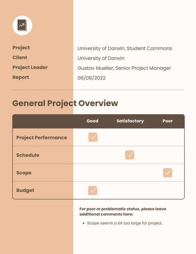 Informe de situación del proyecto - Venngage