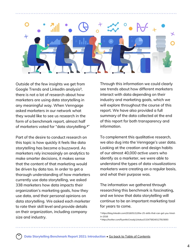 Data Storytelling Benchmark Report - Venngage