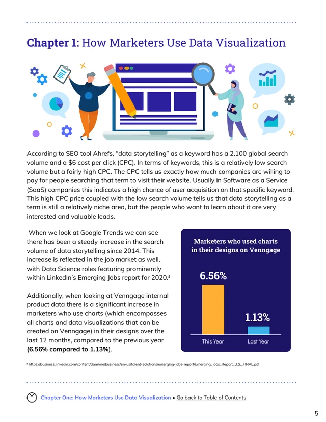 Data Storytelling Benchmark Report - Venngage