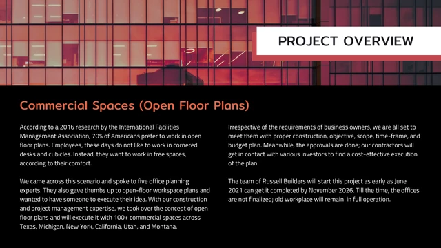 Commercial Development Project Presentation - Venngage