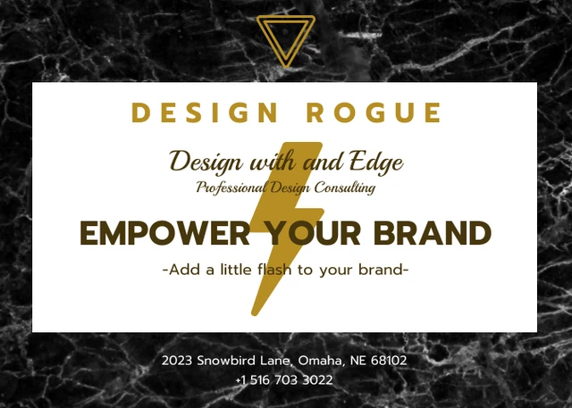 Dark Edgy Brand Postcard - Venngage
